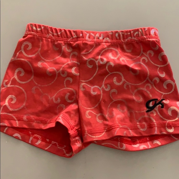 GK | Bottoms | Gk Gymnastics Shorts Guc Red Sparkle Design | Poshmark
